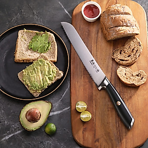 Cangshan L Series 8-Inch Bread Knife, German Steel Forged, 1027365