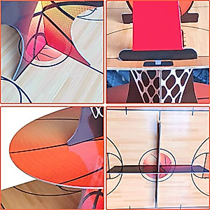 Basketball Theme Party Cake Tower Decorations Basketball Cupcake Stand (Square - Basketball)