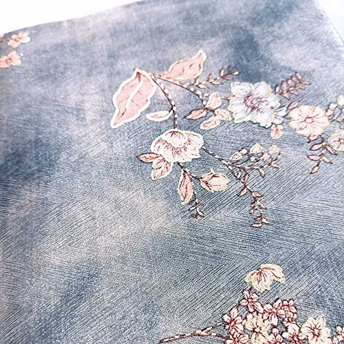 Book Sleeve Cover ( Flowers )| Hard Books Cover A5(8-1/4''x 5-13/16'') for Paperback,Washable Fabric,Fits Thickness Adjustable
