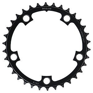 SRAM Red/Force/Rival/Apex 34T 10-Speed 110mm Black Chainring, Use with 50T