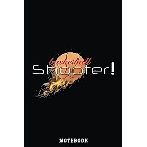 Apollo Software Basketball Shooter! Notebook: A blank lined basketball notebook 6x9 in 110 Pages that makes a fun basketball gift for teen girls, women's basketball, team basketball gifts