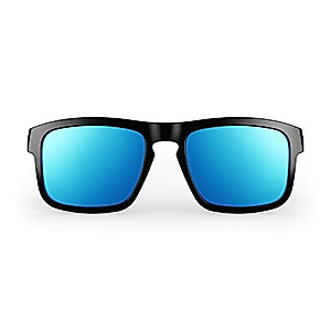 Bose Mirrored Blue, Tenor Polarized Square Replacement Sunglass Lenses, Lens Width: 55 mm