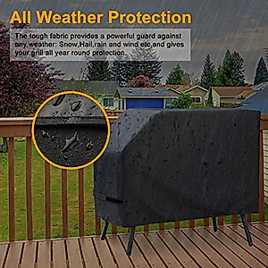 iCOVER 600D Griddle Cover for Blackstone 22 inch 17 inch Griddle with Hood and Stand, Waterproof Heavy Duty 600D Barbecue Cover Grill Cover for Blackstone 17" 22" Griddle