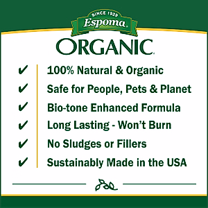 Espoma Organic Plant-Tone 5-3-3 Natural & Organic All Purpose Plant Food;18 lb. Bag; The Original Organic Fertilizer for All Flowers, Vegetables, Trees, and Shrubs.