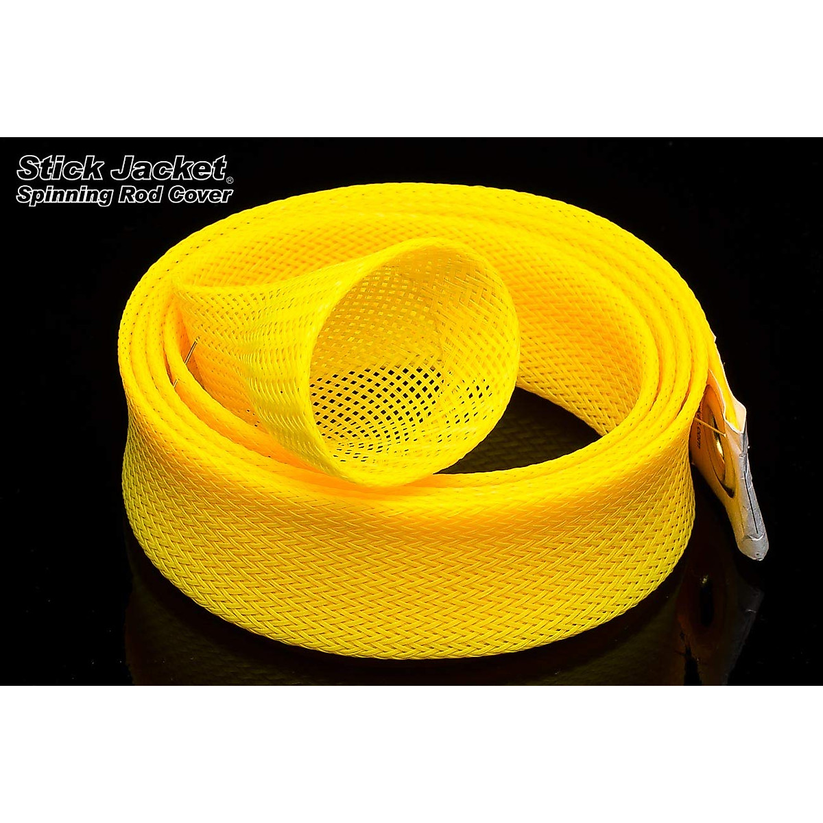 RITE-HITE Orin Briant Stick Jacket Fishing Rod Covers 3 Pack - Spinning Yellow, Neon Green, & Black; Keep Your Rod Safe and from Getting Tangled...