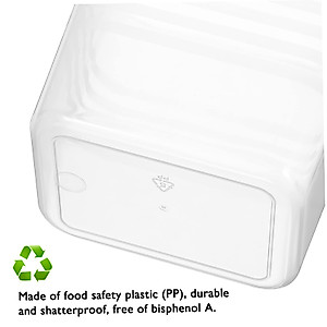 FUNOMOCYA 2pcs Storage Rack Mini Fridge Freezer Organizer Bins Snack Organizer Food Containers Fridge Side Door Storage Containers Clear Storage Containers Plastic Condiment Refrigerator