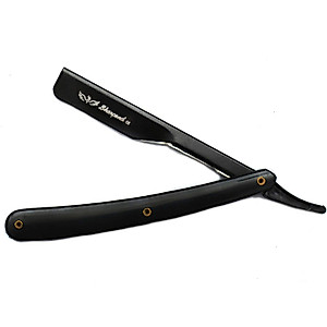 Adjustable Straight-Edge Barber Razor Salon Quality Cut Throat ShavettePerfect Straight Edge Razor Beard Kit,Durable Barber Razor Kit with 10 Double-Edge Straight Razor Blades,Straight Razor