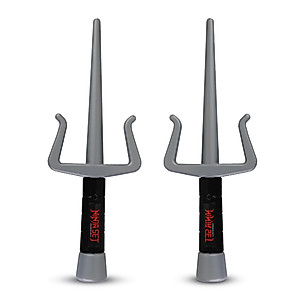 Liberty Imports 2 PCS Plastic Toy Ninja Sai Weapons for Kids Pretend Play Costume Accessories - Children Imaginative Play and Cosplay