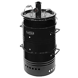 Barton Barrel Smoker Bbq Grill Charcoal Multi-Function Outdoor Pizza Oven Fire Pit Barbecue Wood