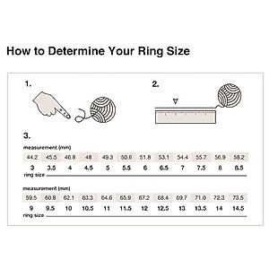 WOAINI 0.5-3 Carat Moissanite Ring, Platinum Plated Sterling Silver Round Cut Solitaire Ring for Women, Engagement, Promise, Wedding