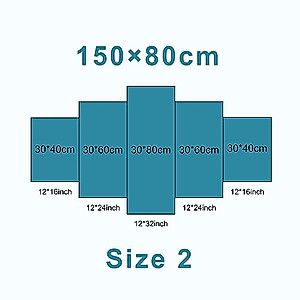 Painting The Picture Print on Canvas Print Wall Art Picture for Home Decor 5 Business District Wall Art Painting Pictures Print on Canvas Abstract for Home Modern Decoration Piece (Unframe)