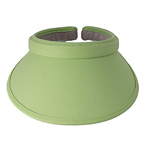 TopHeadwear Sports Cotton Twill Clip-On Visor 3.5 Inch Wide Brim, Jade Lime