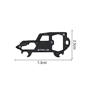 Car Shaped Multi Tool Christmas Gifts for Him Stocking Stuffers for Under 5 dollars items (Black)