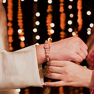 CRAFTONE Set of 12 Lucky Turtle Design Rakhi for Brother, Designer Rakhi Set for Raksha Bandhan, Small Beads Rakhi Thread Bhaiya Bhabhi Sister Rakhi Band for Rakshabandhan with Roli Chawal