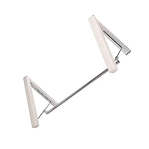 BBAUER Laundry Hanger, Clothes Drying Rack Space Saving Strong Support Rugged for Office (Size : 2Pcs Stainless Steel Tube 110cm/43.3in)
