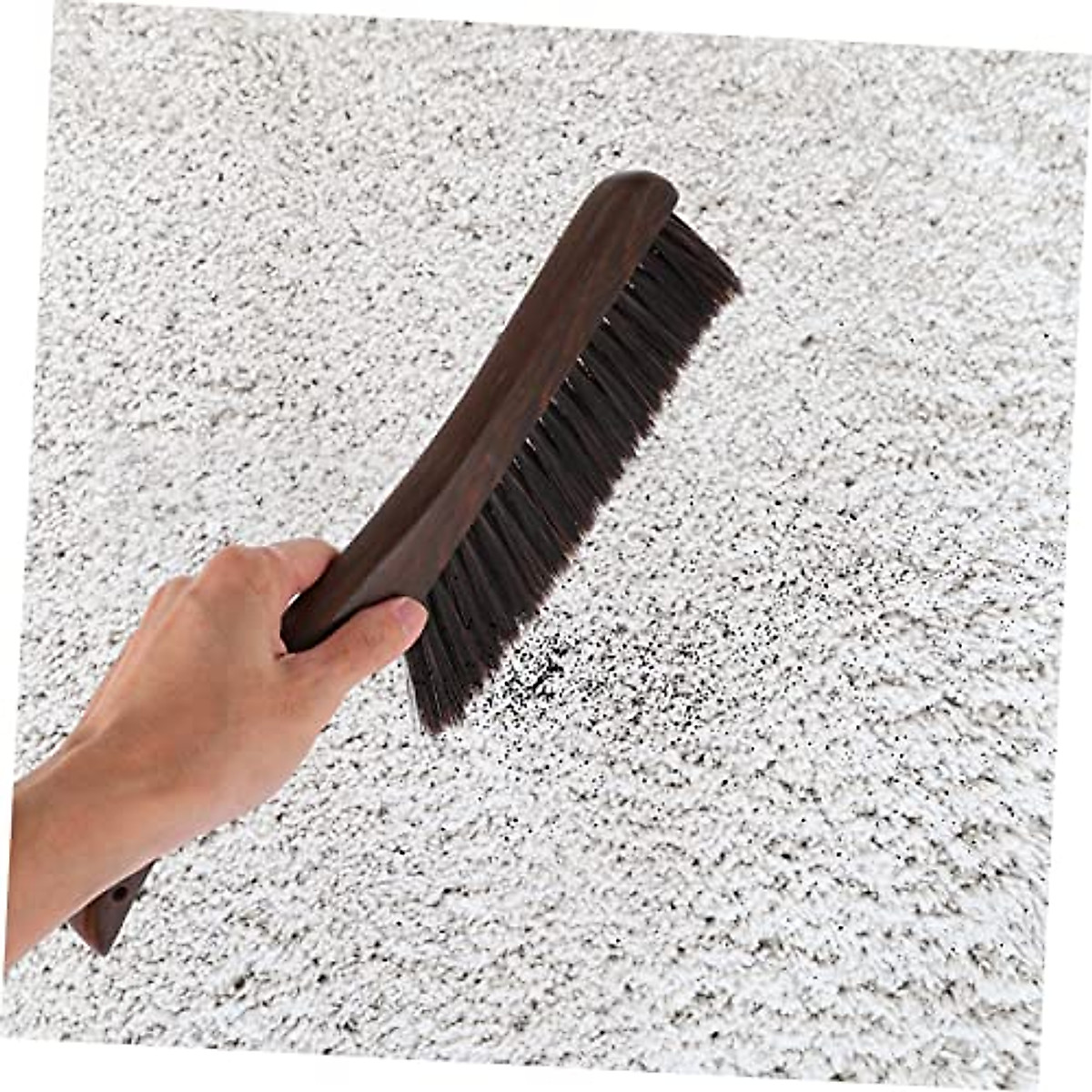 COOLHIYA 1pc Sweeping Brush Woodworking Brush Carpet Cleaner Brush Craft Broom Toy Clothes Brush Mini Duster Mini Sweep Cleaner Mini Whisk Sweeping Soft Bristle Broom Imitation Mane Coffee