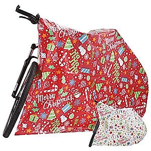 2 Christmas Holiday Jumbo Gift Bags 72"x60" with Gift Tags for Heavy Duty Large Gifts Bags, Presents Bicycle, Xmas Season Gift Decorations, Party Favor Gift Giving Bag