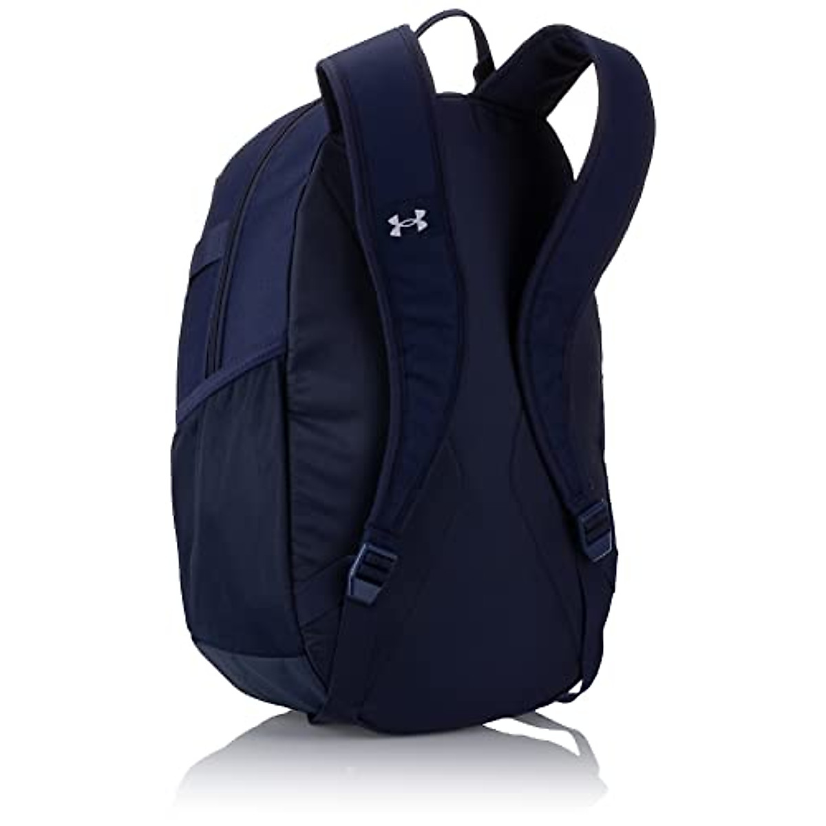 Under Armour Unisex-Adult Hustle Lite Backpack , (410) Midnight Navy / Midnight Navy / Metallic Silver , One Size Fits All