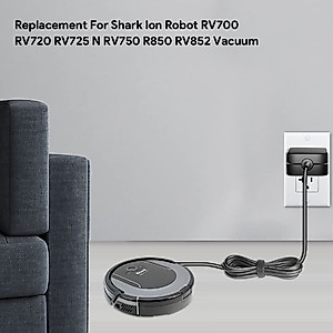HKY 19V AC DC Adapter compatible with ECOVACS DEEBOT N79 N79S Robotic Vacuum Cleaner DN622-DN79 & Shark Ion Robot R75 RV700 RV720 RV725 N RV750 R850 RV852 Vacuum DK18-190060H-U Vac Power Supply Cord