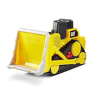 CAT Construction Toys, Tough Machines Toy Bulldozer, 10" w/Realistic Lights & Sounds, Rumbling Action, Movable Parts & Sturdy Plastic Construction