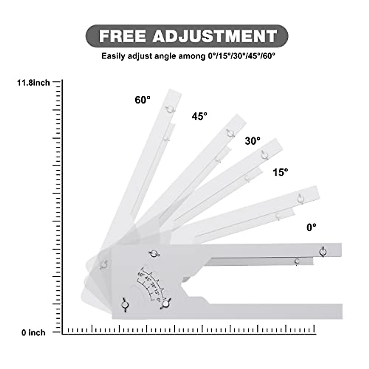 Allto Solar 20W 30W Adjustable Solar Panel Tilt Mount Mounting Bracket with Durable Stainless Steel Tilt Legs + 5 Precise Hole Placement for RV, Roof, Boat, Shed, Any Off-Grid Solar Systems