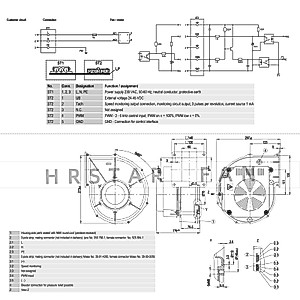 HRSTAR Original New Authentic Fan G1G170-AB31-51 M1G074-CF 410W EC Brushless Speed Regulating Gas Boiler Cooling Fans