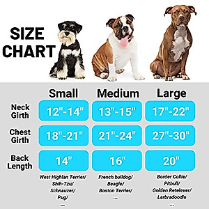 IPRAVOCI Dog Sweater for Small Medium Large Dog - Reflective Warm Fleece Knitwear Pullover Dog Clothes for Winter Fall