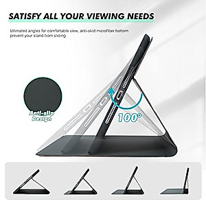 Azmyeuo Cover for iPad 9th/8th/7th Generation, Case for 10.2 Inch iPad 9th/8th/7th Generation 2021/2020/2019 - Premium Folio Stand Case - Auto Wake/Sleep and Multiple Viewing, Tinte Flower