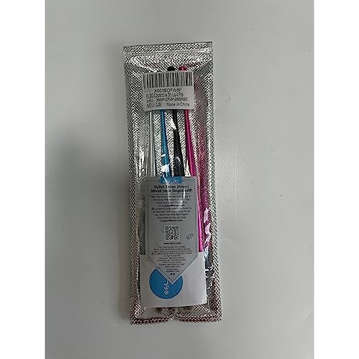 ELZO Capacitive Stylus Pens Premium Metal Slim Combo 4 Pcs Tips for All Touch Screens iPad & Android Tablets DELL/Samsung/HP/Asus/Surface/Samsung/iPhone/LG (Black, Silver, Light Blue & Rose Red)