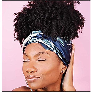 Glow By Daye Charmeuse Satin Prefolded Head Scarf, Double Layered Satin Bandana for Women, Large (St. Maarten)