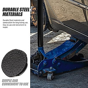 Holibanna Floor Jack Rubber Pad Universal Jack Puck Adapter Pinch Weld Side Frame Rail Protector Auto Accessories Anti Slip Design