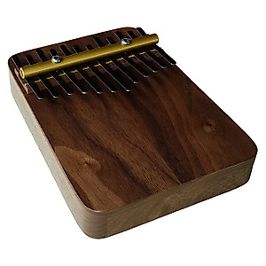 Zither Heaven Artisan Black Walnut 12 Note Thumb Piano with Black Walnut top made in the USA