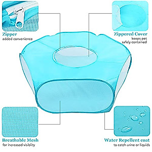 PrimePets Guinea Pig Playpen, Small Animal Playpen, Foldable Cat Cage Tent with Zipper Cover, Portable Waterproof Pop-Up Play Yard Fence for Rabbit Hamster Rabbit, Indoor Small Pet Exercise Pen