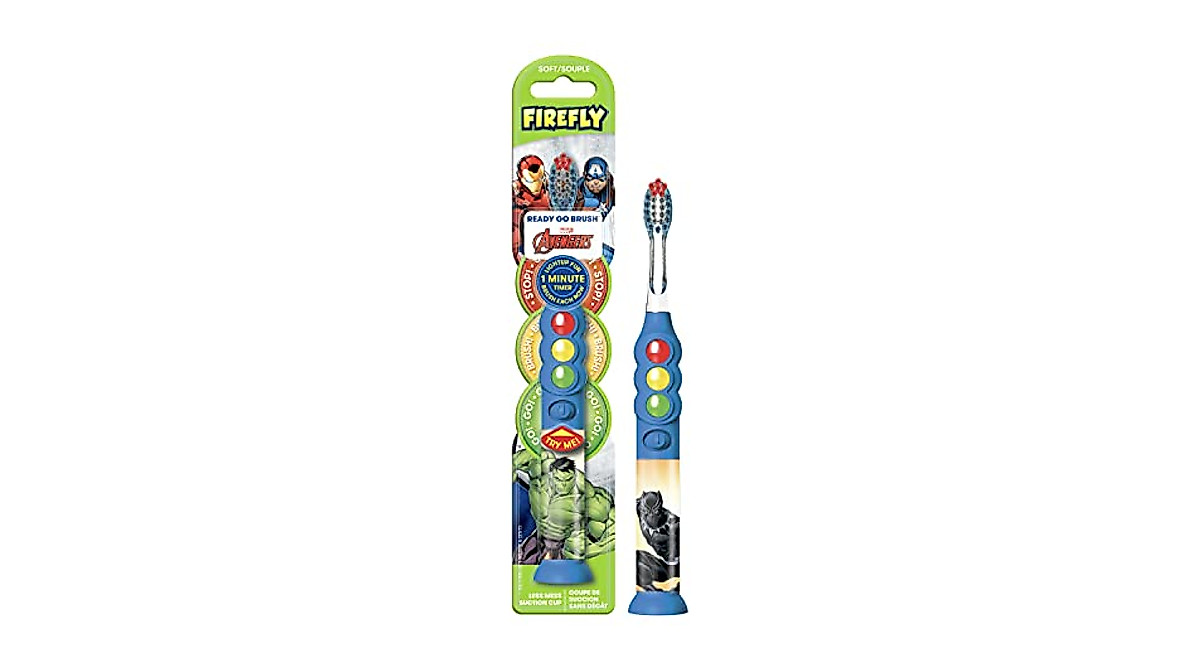 Firefly Avengers Light-Up Timer Toothbrush for Kids | Soft Bristles ...