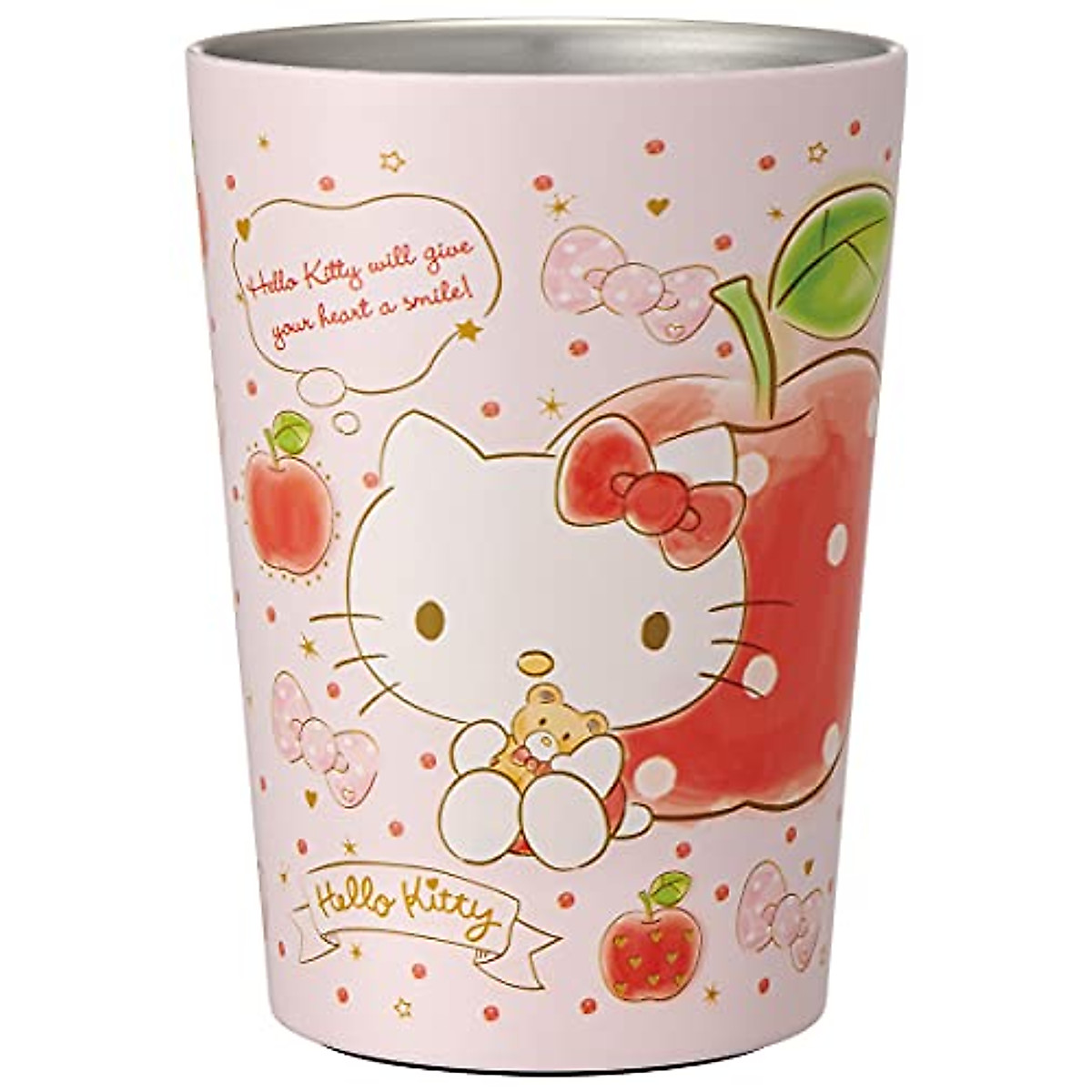 Skater STCV2-A Stainless Steel Tumbler, Hot and Cold Retention, Convenience Store Coffee, 13.5 fl oz (400 ml), M, Hello Kitty Happiness Girl Sanrio