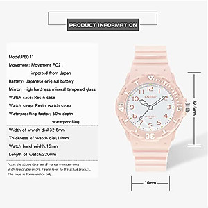 Women's Watch Sports Waterproof Watches Nurse Minimalist Simple Analog Watch Casual Ladies Watch Rose Gold Pink