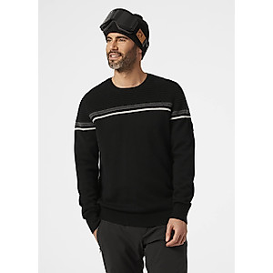 Helly Hansen Men's Carv Knitted Sweater, 990 Black, Large