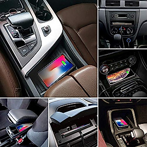 Wireless Charger,POLMXS Wireless car Charger Charging pad 10w Non Slip qi Charger pad Fast Wireless Phone Charger for car Cell phoneWireless Charging mat galaxy21/20 Note10 S9S10S8 (30cm Cable)(C2Y)