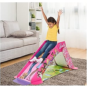 Pop2Play Barbie Indoor Slide for Toddlers – Safe and Sturdy for Kids Up to 50 Lbs – Easy to Store Pop Up Slides