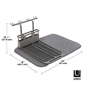 Umbra Udry Dish Rack With Dry Mat