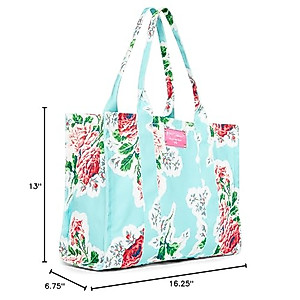 Betsey Johnson Floral Tote, Blue