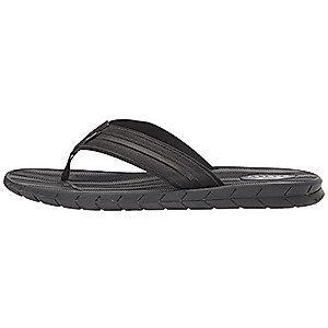 Oakley Men's Pier Ellipse Flip Flop, Blackout, 13