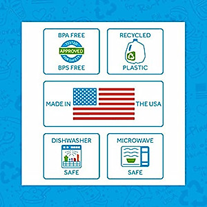 Re Play Made in USA 8pk Toddler Feeding Utensils Spoon and Fork Set, Made from BPA Free Environmentally Friendly Recycled Milk Jugs, Dishwasher Safe, Bright Pink (Without Carrying Case)