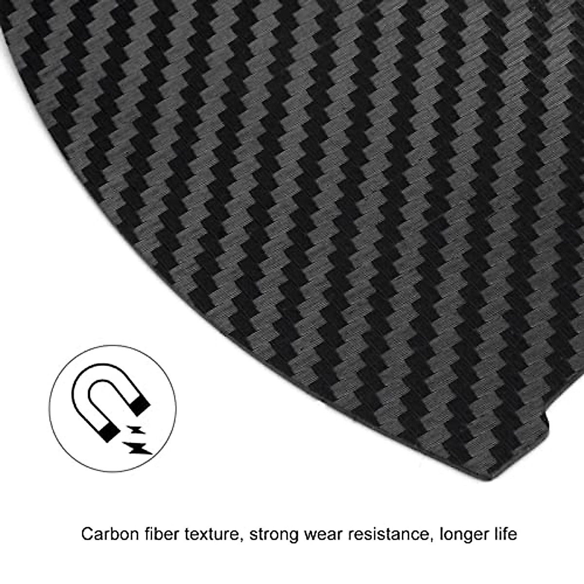 kingsea 4PCS Car Door Handle Scratch Protector,TPU 3D Carbon Fiber Texture Car Door Handle Paint Scratch Protector Sticker Universal (Style 7)