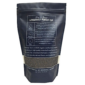 Organic Positively Tea Company, Blackberry Black Tea, Loose Leaf, 16 Ounce