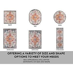 Artistic Weavers Odelia Vintage Bohemian Area Rug,2' x 3',Orange/Navy