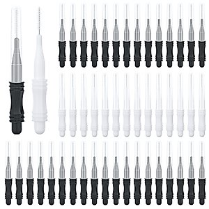 GCQQ Brow Lamination Brush, 20PCS Micro Eyebrow Brush with Cap, Micro Eyelash Eyebrow Brush, Mini Micro Spoolies for Brow Lamination, Lash Extensions