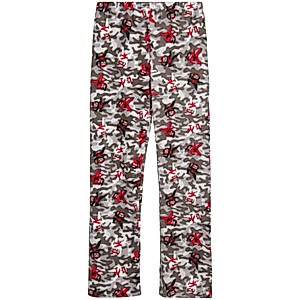 ONLY BOYS Toddler Boys’ Pajama Set - 3 Piece Long Sleeve Shirt and Sleepwear Joggers (Toddler), Size 8-10, Red/Black Kickin Sloth