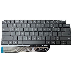 GinTai Laptops US Keyboard with Backlit Replacement for Dell Vostro 5310 5320 5410 5415/for Latitude 3320 3420 (Black)