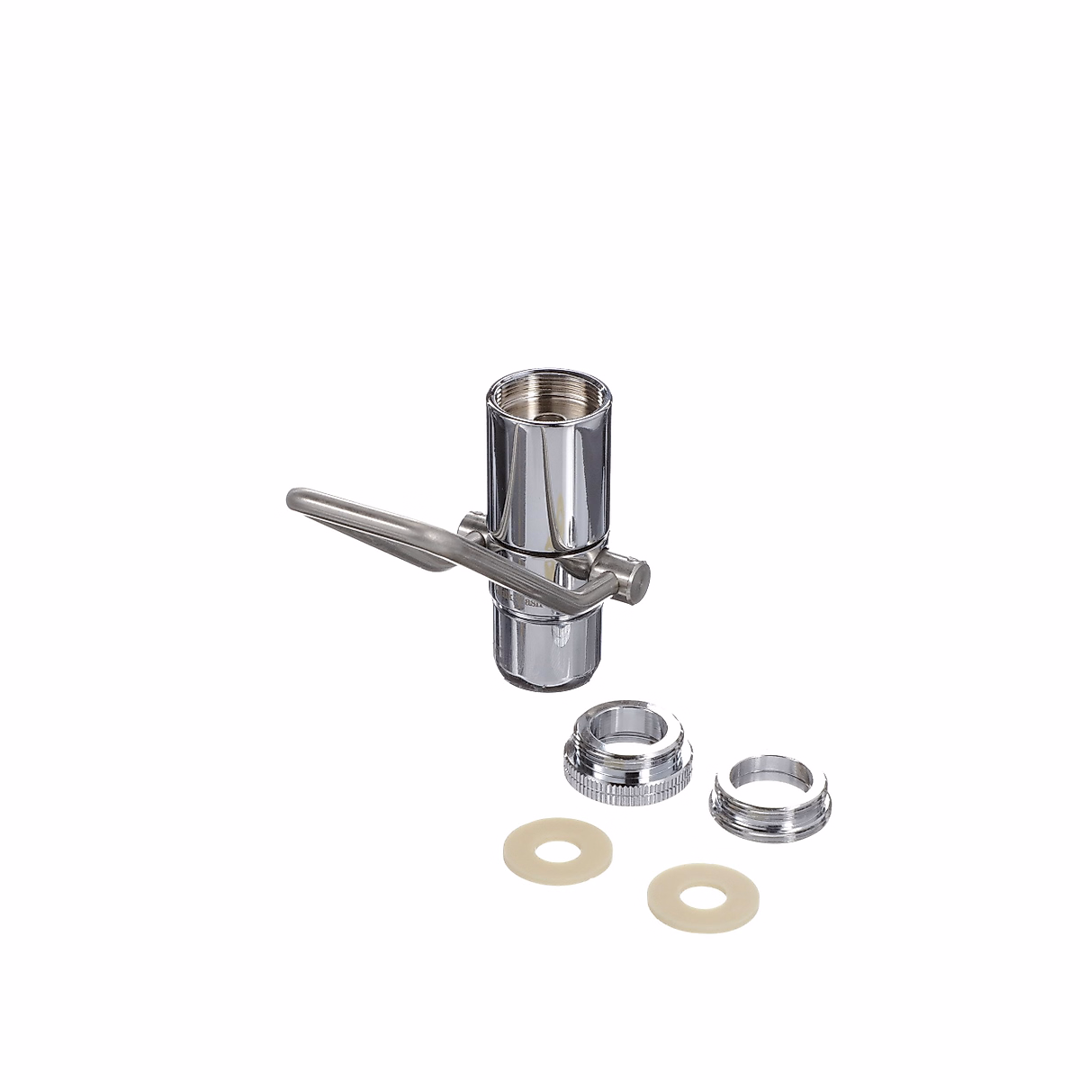 Hands-Free Faucet Hand Wash Adapter | Universal Push Faucet Adapter with 3 Thread Adapters for All Kitchen, Bathroom, and Commercial Kitchen Sinks